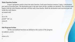 Unit No 2.pptx Basic s of C Programming | PPTX