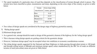 Highway Geometric Design for Highway Engg. | PDF