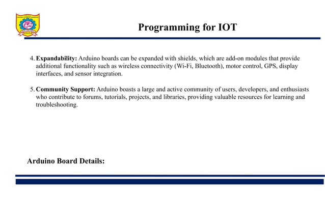 Introduction to Arduino Programming: Features of Arduino | PDF | Operating Systems | Computer ...
