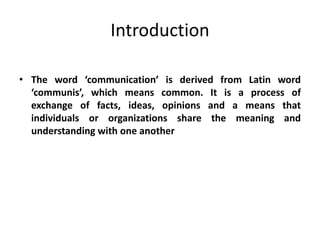 Unit no 4 COMMUNICATION | PPT