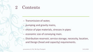 Unit no 4_conveyance of water_SY civil engineering | PPT