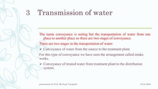 Unit no 4_conveyance of water_SY civil engineering | PPT