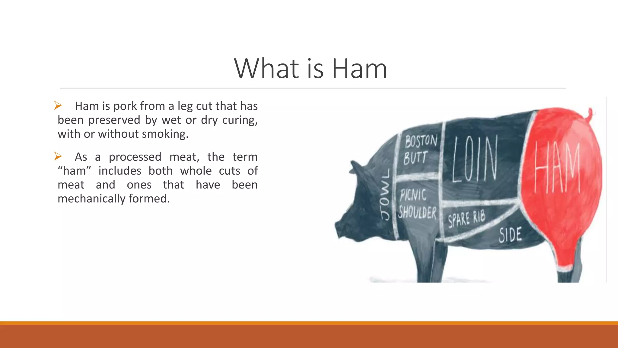 Unit no 4 introduction of ham,bacon, gammon | PPTX