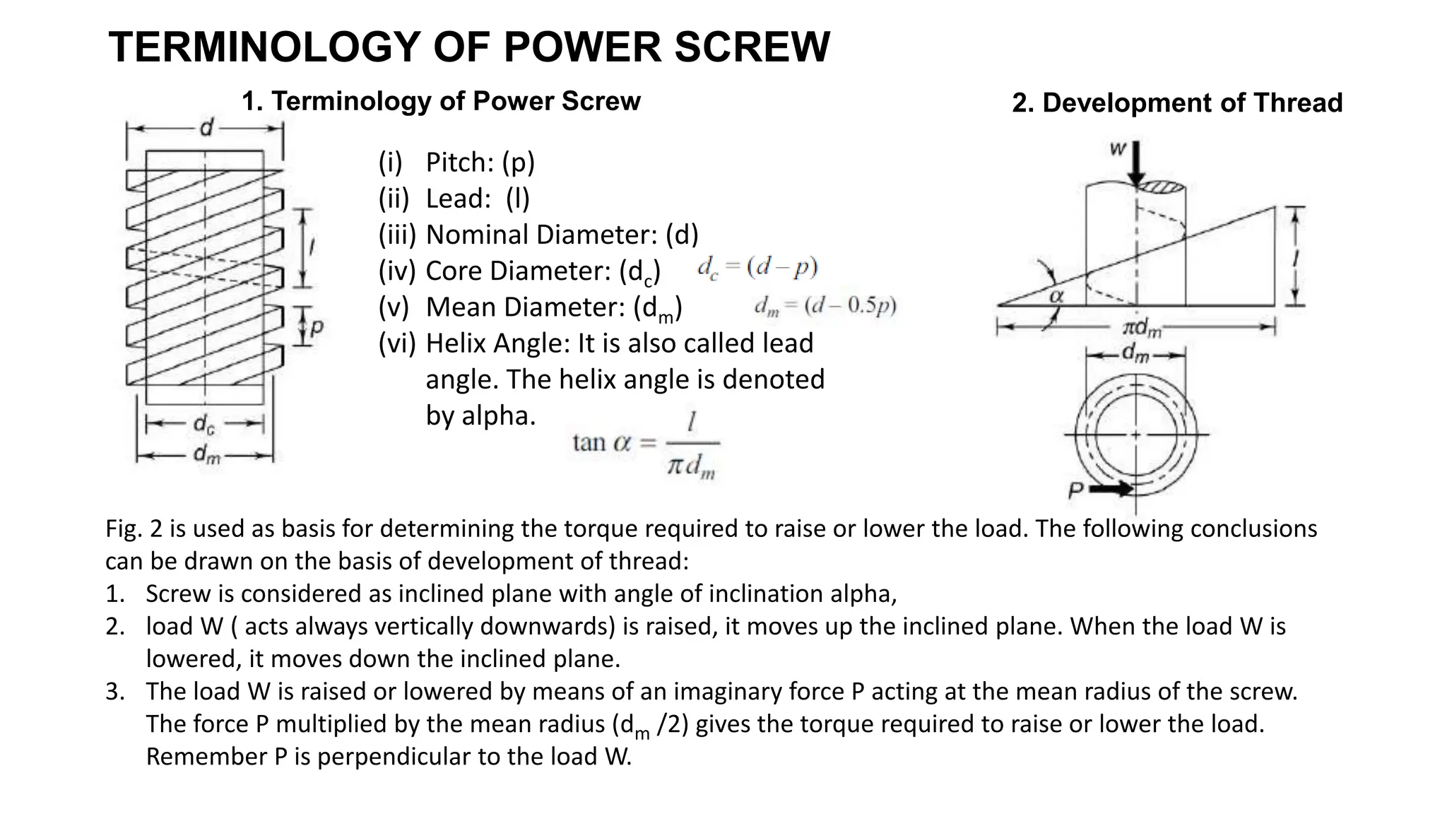 Design of threaded jopints and mechanical spring | PPTX