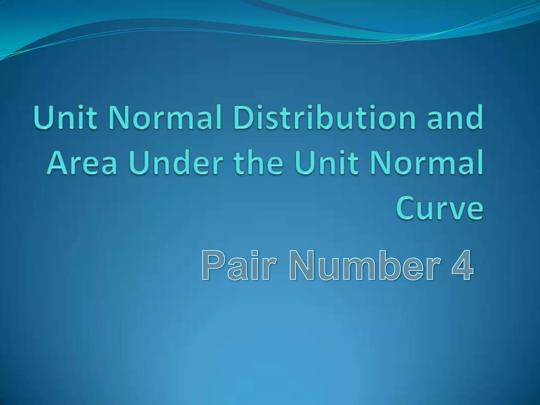The Normal Distribution Curve | PPT