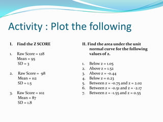 The Normal Distribution Curve | PPT