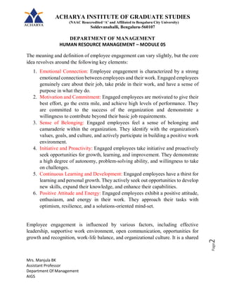 HUMAN RESOURCE MANAGEMENT BBA NEP BATCH SECOND SEMESTER NOTES | PDF