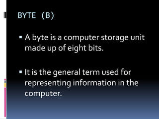 Unit of storage | PPTX