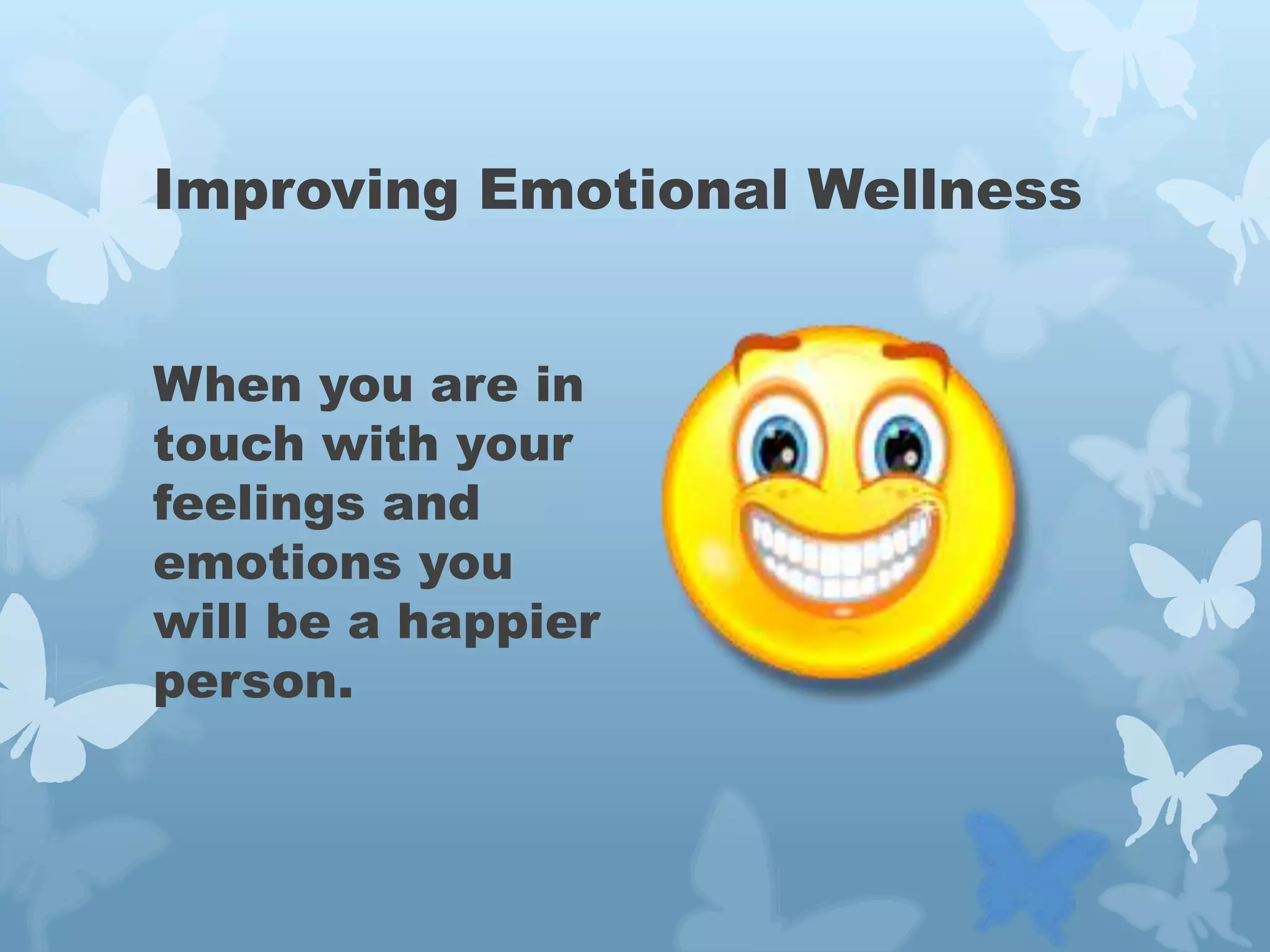 Unit One: Emotional Wellness | PPT