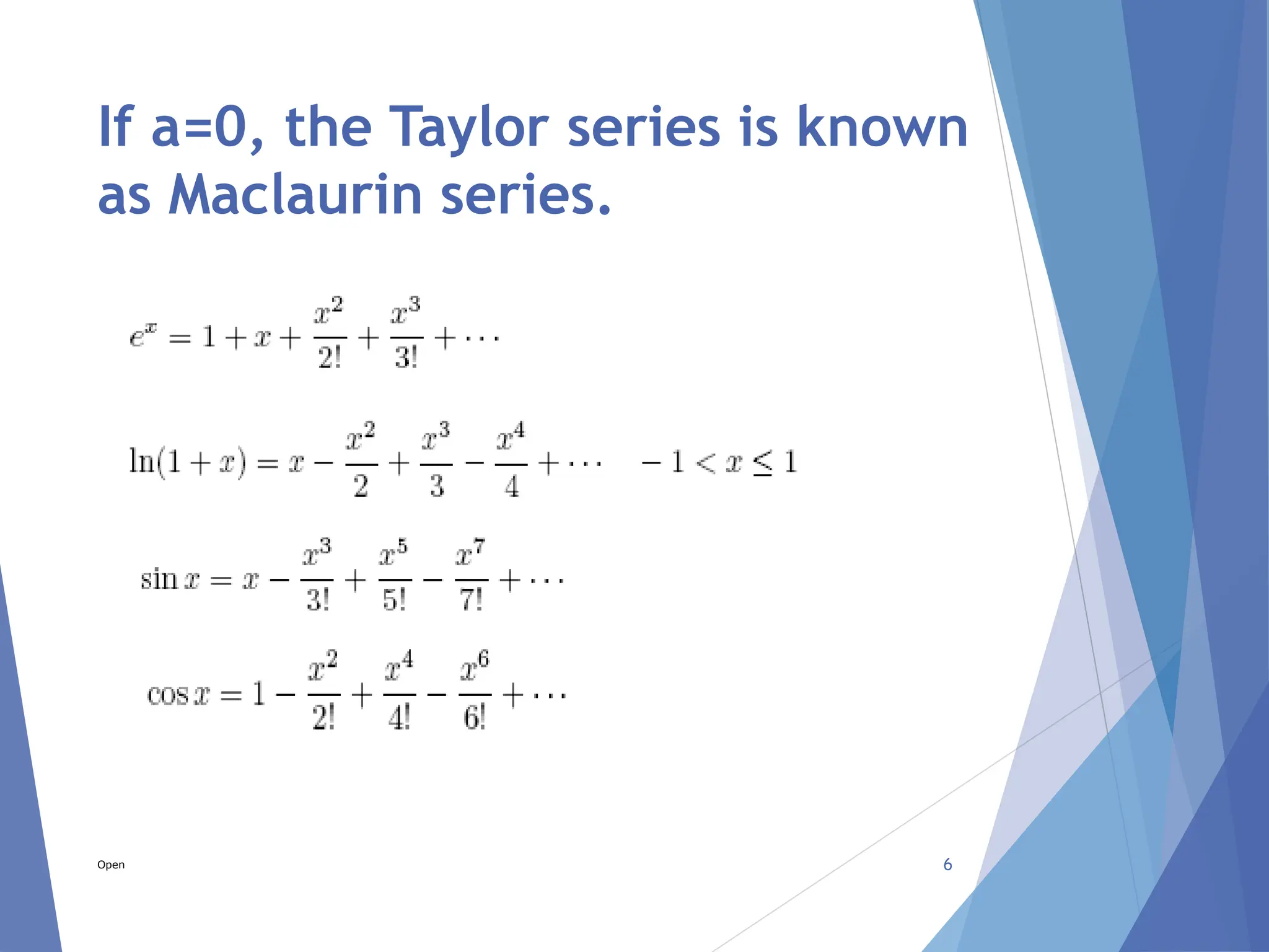 Unit One - error analysis on Taylor series Part 2.ppt