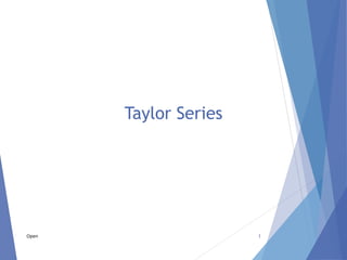 Unit One - error analysis on Taylor series Part 2.ppt