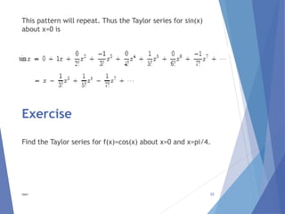 Unit One - error analysis on Taylor series Part 2.ppt