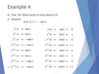 Unit One - error analysis on Taylor series Part 2.ppt