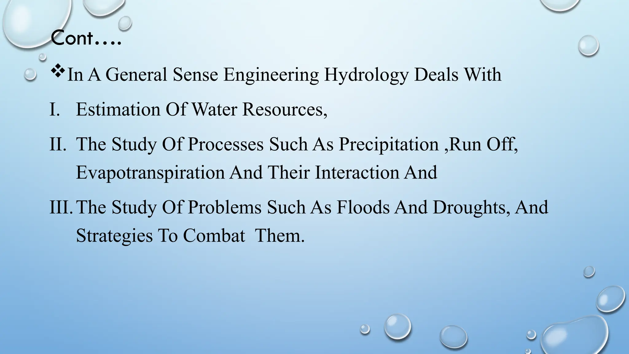 Chapter one introduction to hydrology | PPTX
