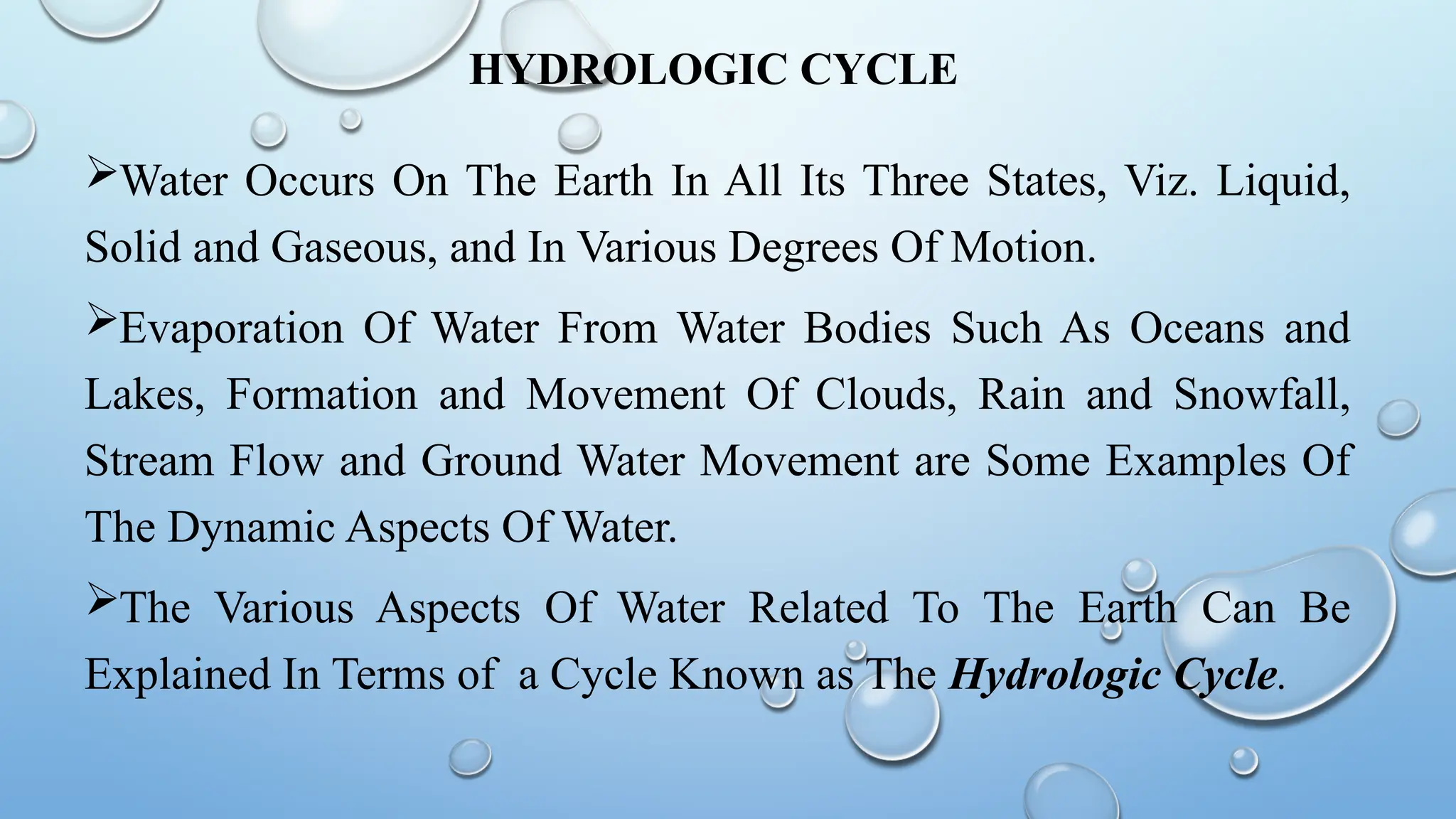 Chapter one introduction to hydrology | PPTX