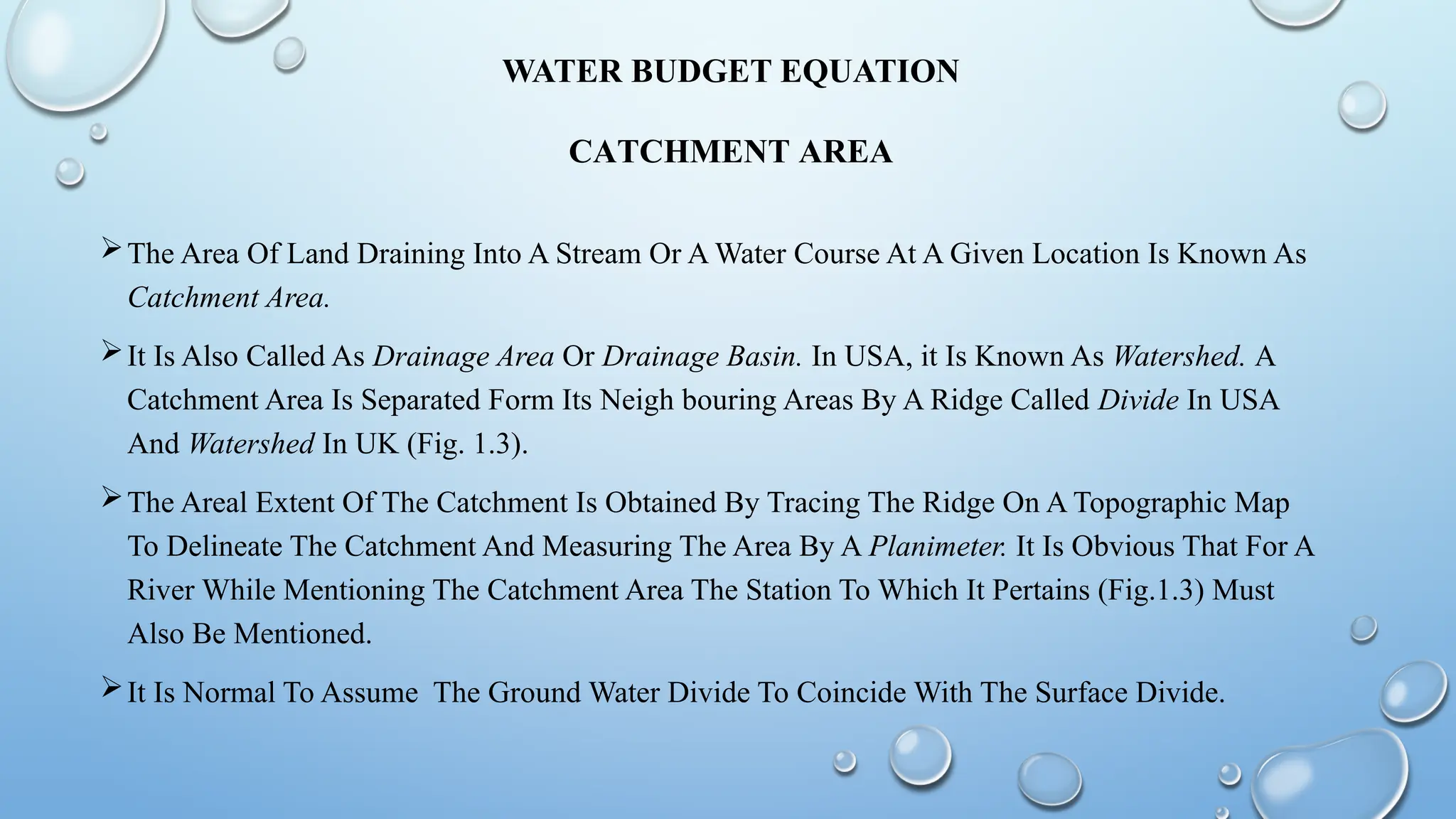 Chapter one introduction to hydrology | PPTX