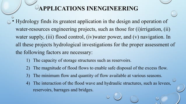 Chapter one introduction to hydrology | PPTX