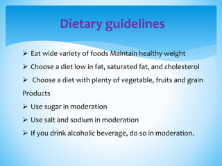 Unit one introduction to nutrition | PPTX