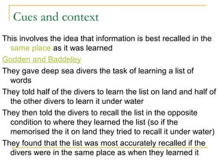 Unit one memory AQA A psychology Memory | PPT