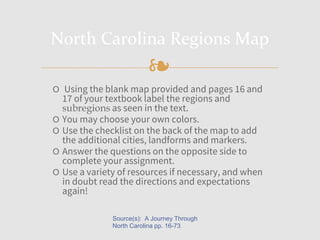 Unit One_ NC Geography & Settlement.pptx
