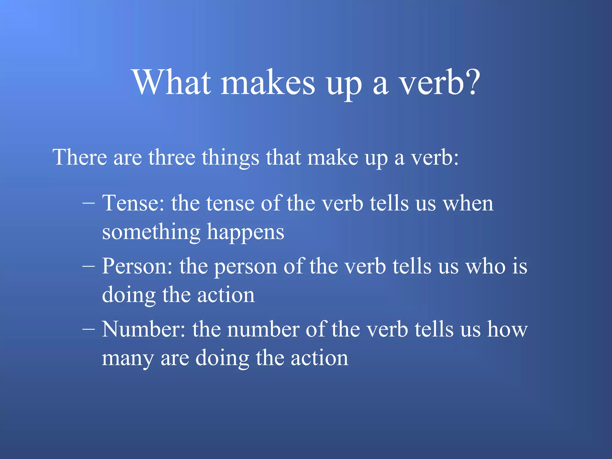 Unit One Present Tense Grammar | PPT