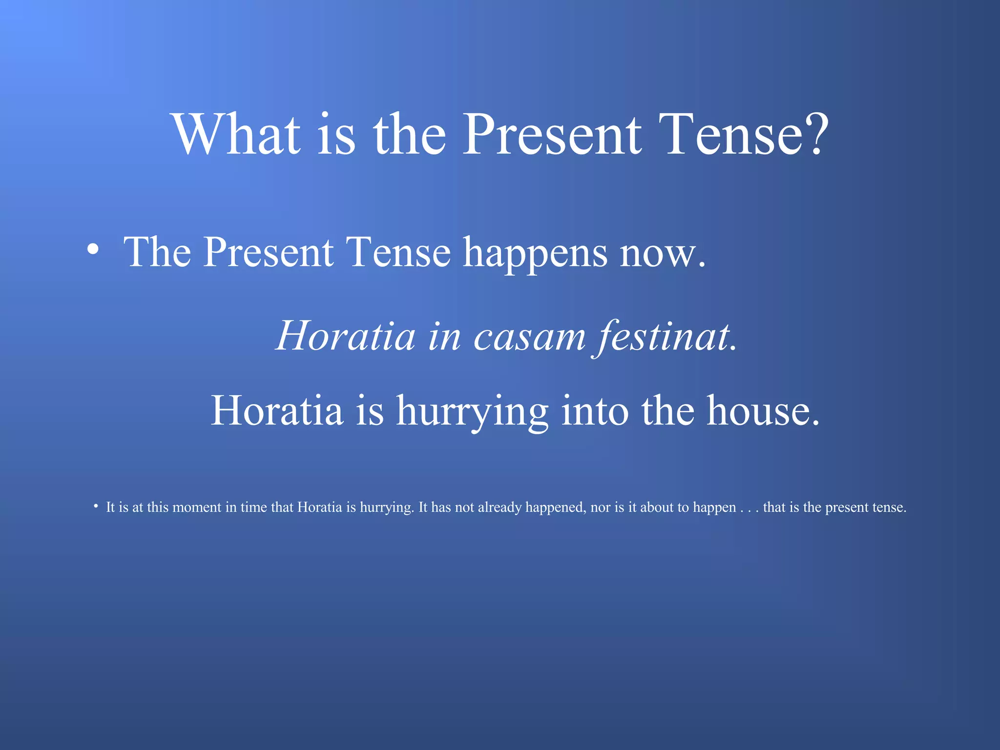 Unit One Present Tense Grammar | PPT