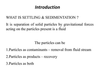 Unit Operation-II (Settling and Sedimentation-1).pdf
