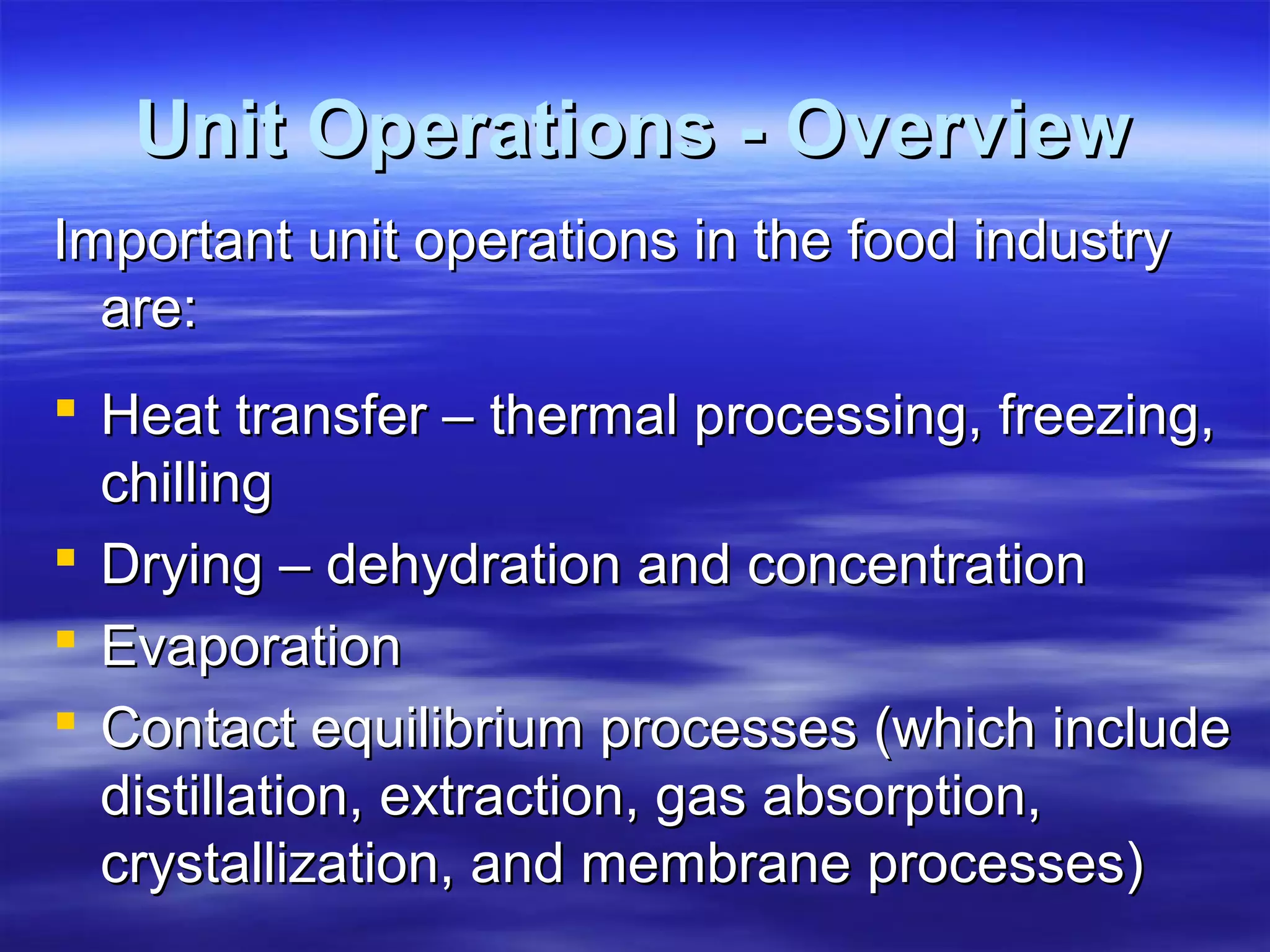 Unit operations | PPT