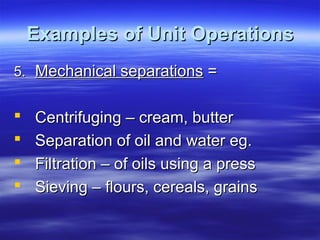 Unit operations | PPT