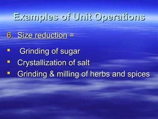 Unit operations | PPT