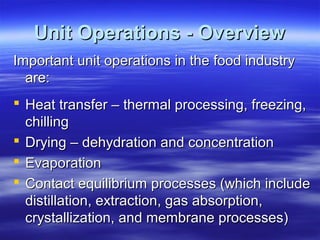 Unit operations | PPT
