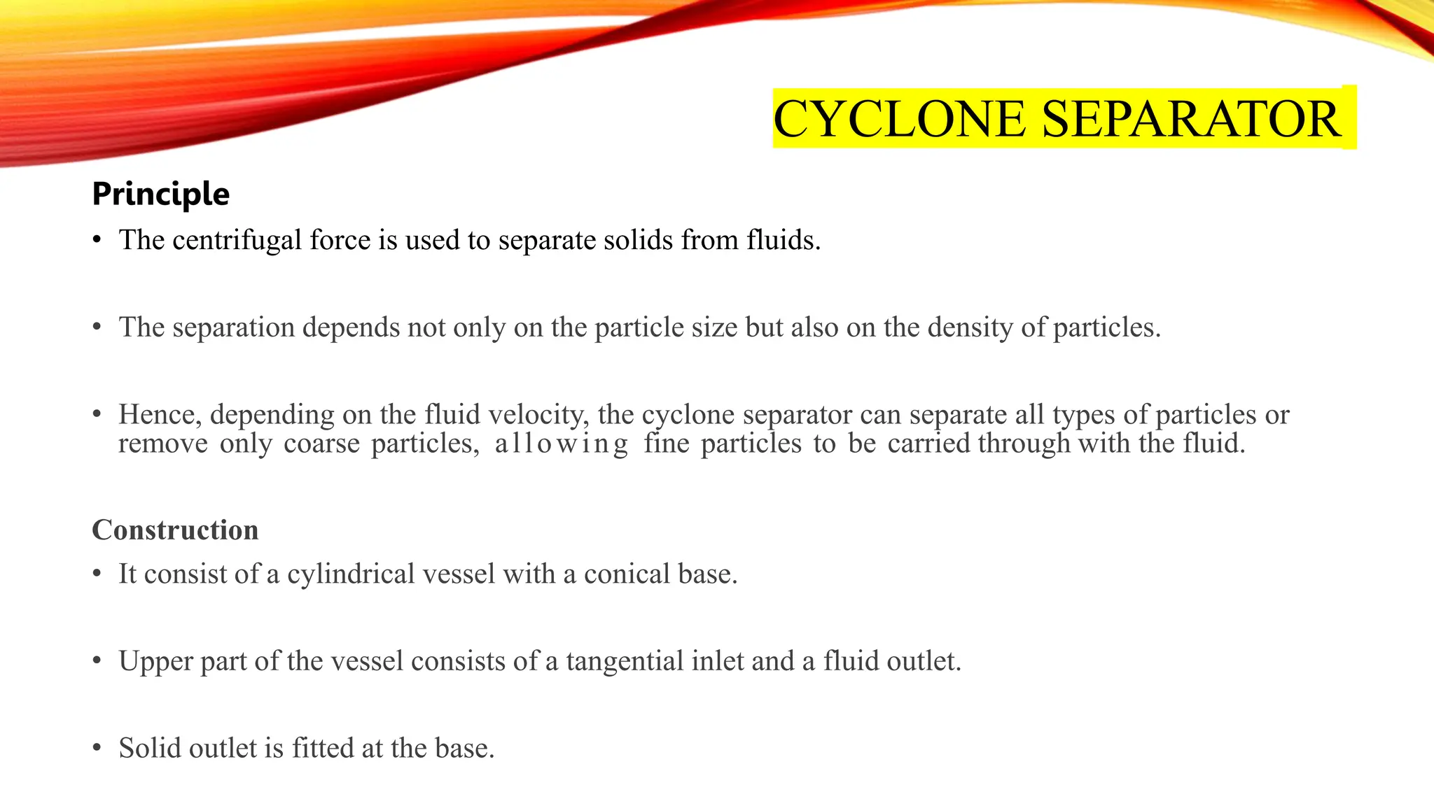 chapter: Unit operations process size reduction and size seperation | PPTX