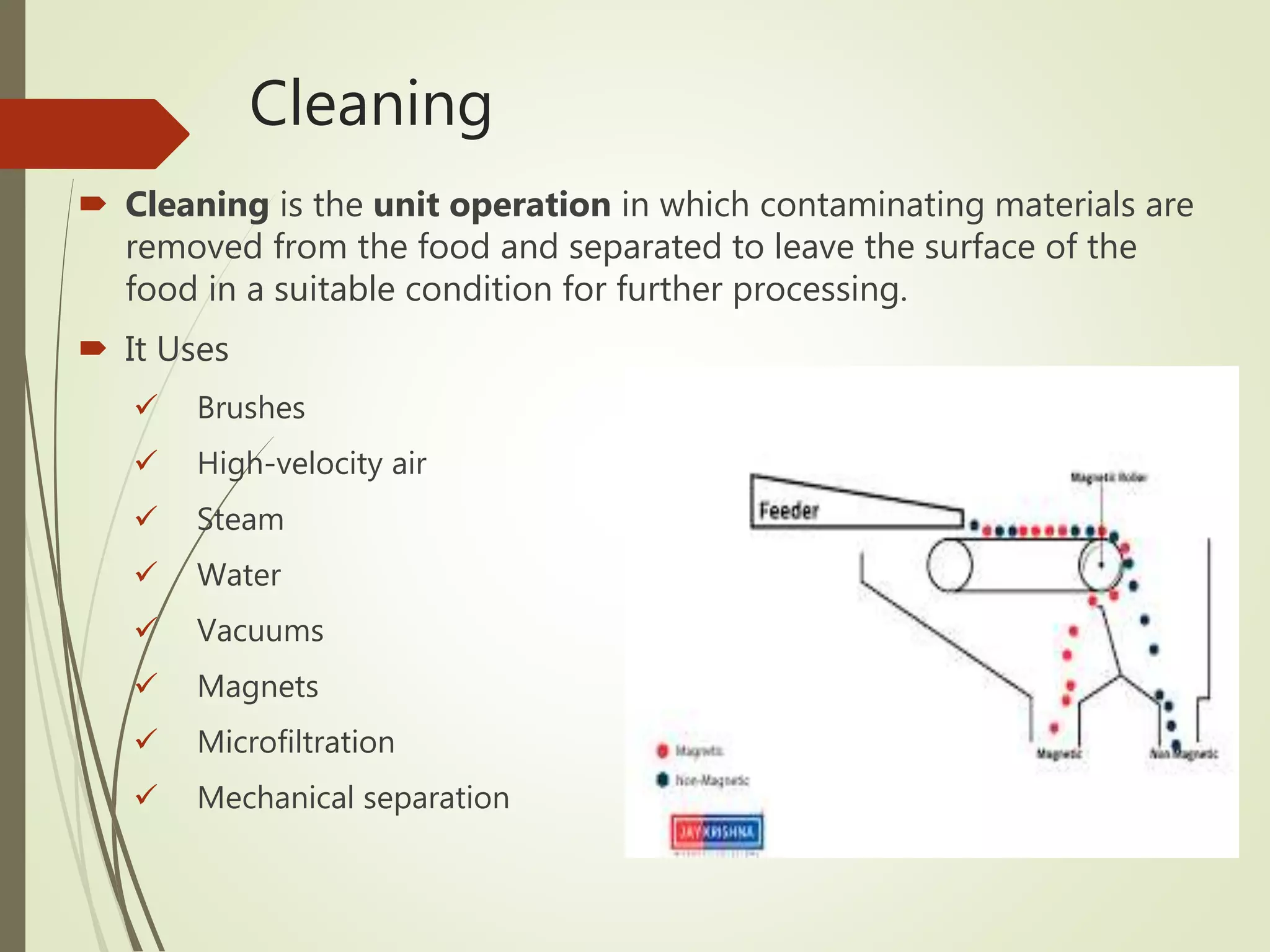 Unit operations in food processing | PPTX