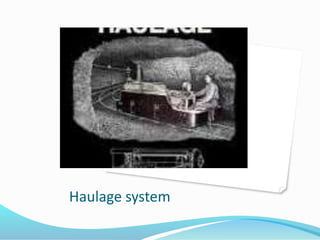 Unit operations in underground mining | PPTX