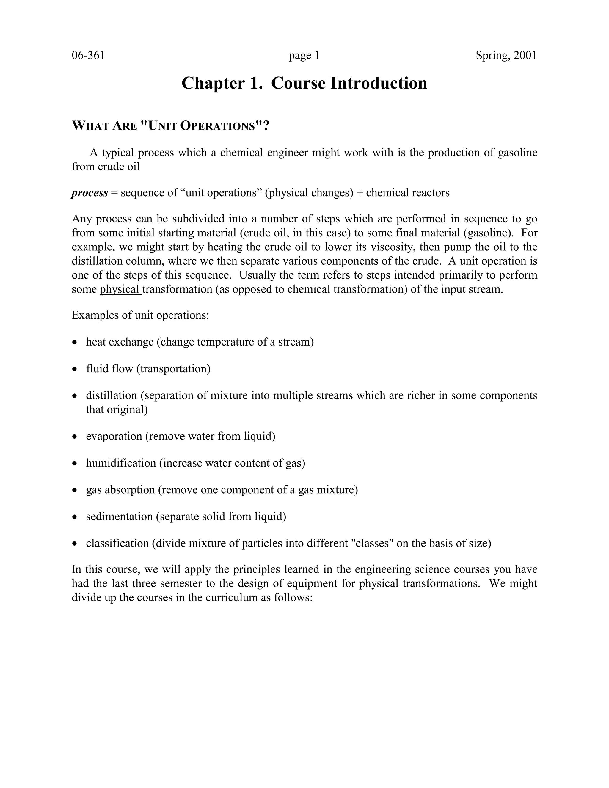 Unit operations of chemical engineering prieve | PDF