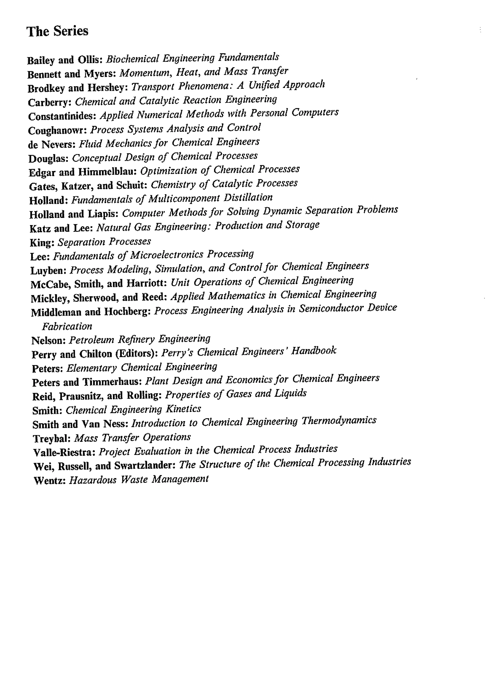 Unit operations of chemical engineering, 5th edition. | PDF