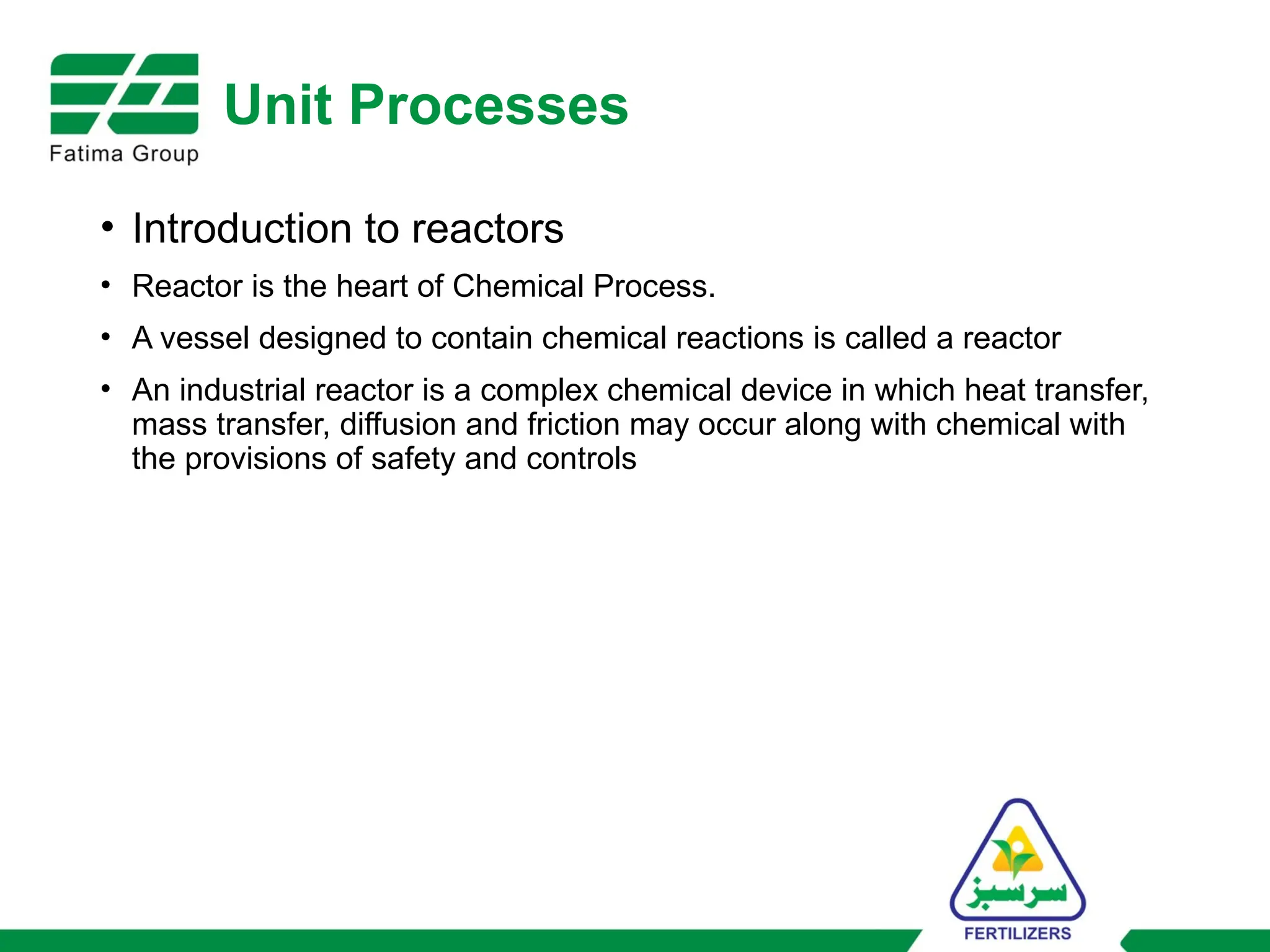 Unit Operations & Unit Process for process plant | PPTX