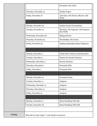 Unit overview lp persepolis by marjane satrapi | PDF