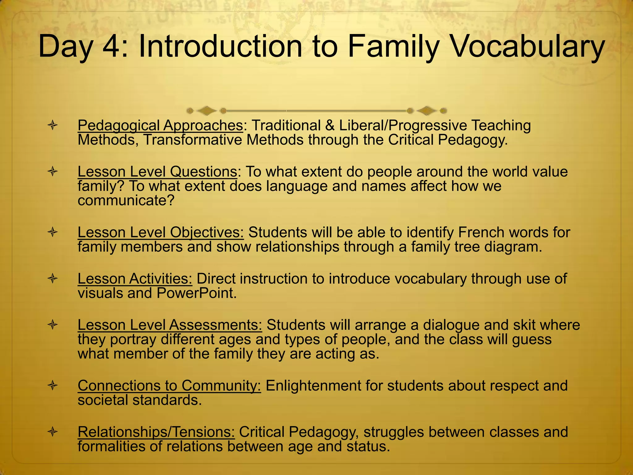 Transformative French Unit Plan | PPTX