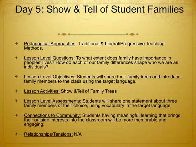 Transformative French Unit Plan | PPT