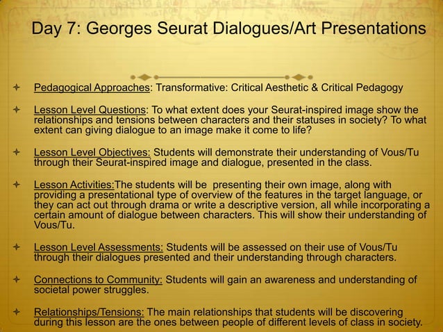 Transformative French Unit Plan | PPT