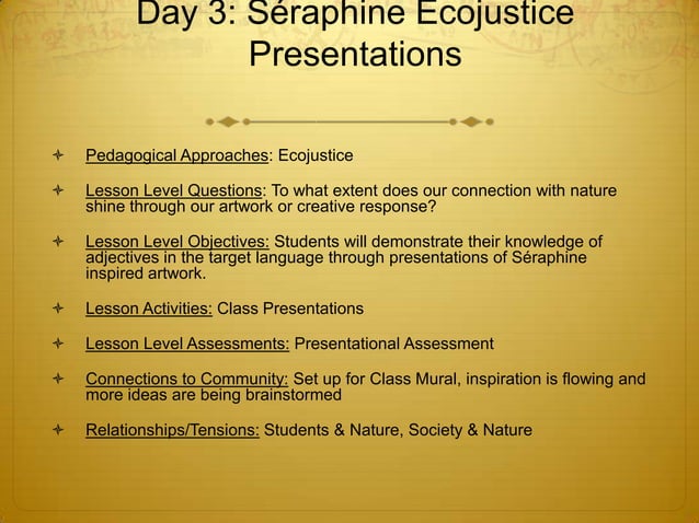 Transformative French Unit Plan | PPT