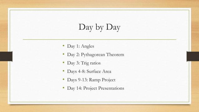 Right Triangle Unit Plan | PPT