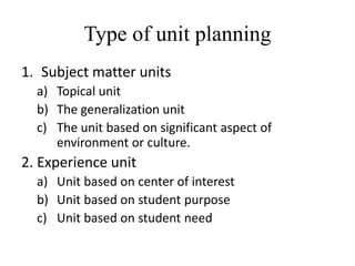 Unit plan | PPTX