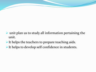 Unit plan | PPT