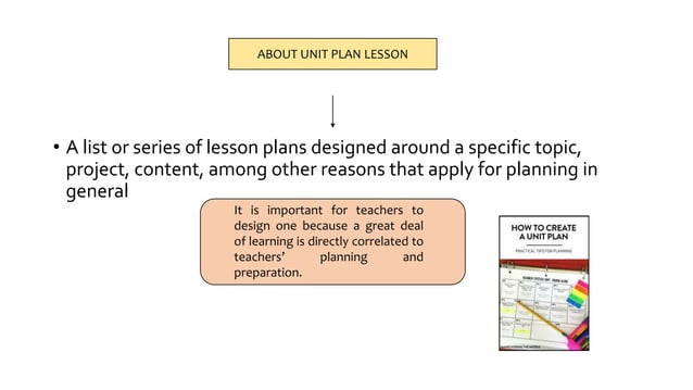 Unit plan | PPT