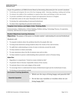 Unit plan no man are foreign | DOC