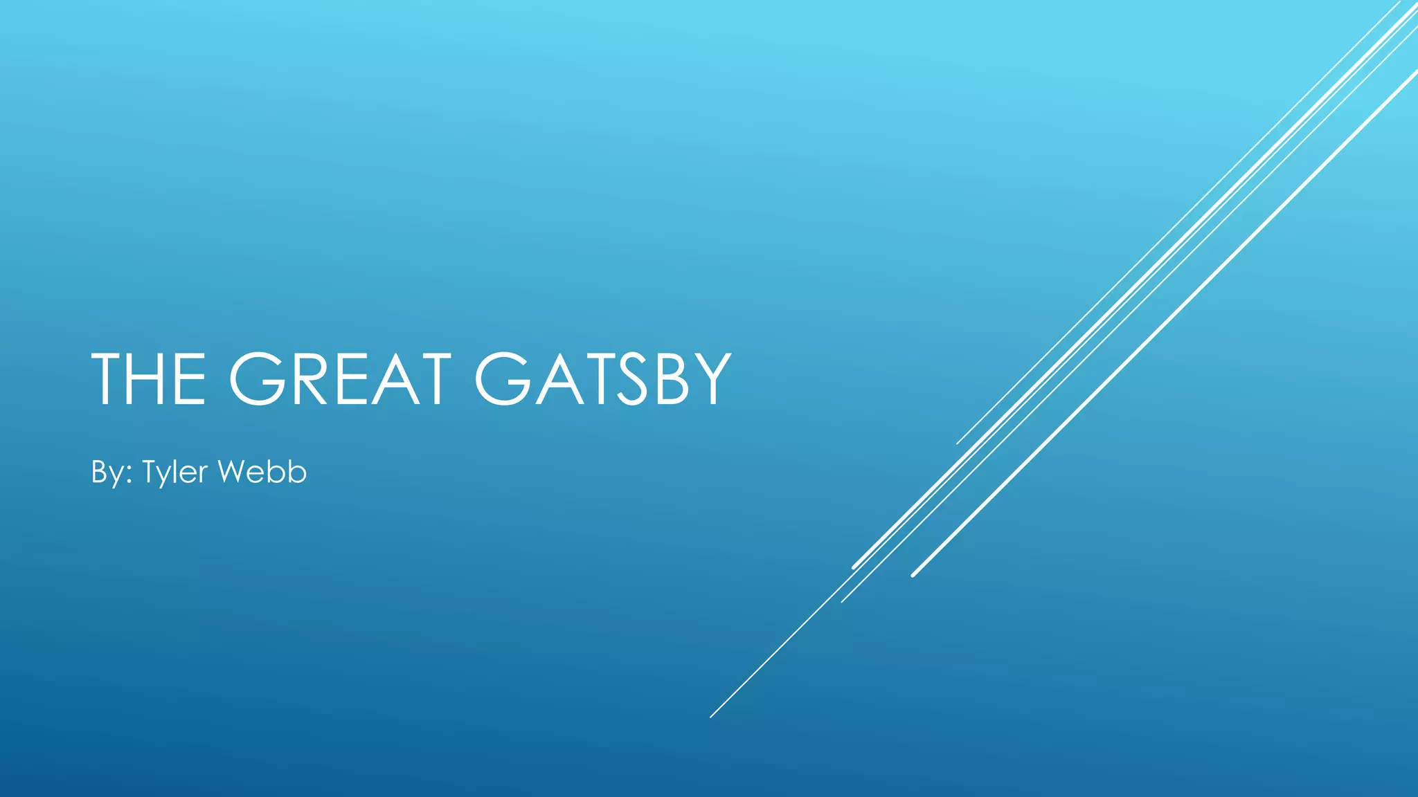 Unit Plan The Great Gatsby | PPT