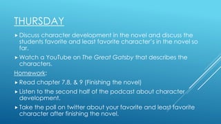 Unit Plan The Great Gatsby | PPT