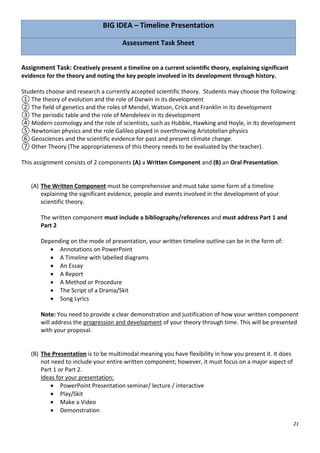 Unit Plan - Year 10 - Big Ideas of Science | DOCX